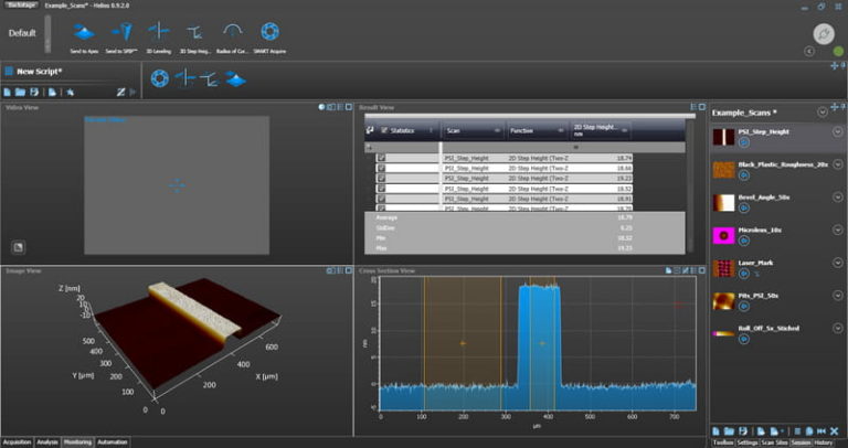 Optical profilometer for industry - Scientec